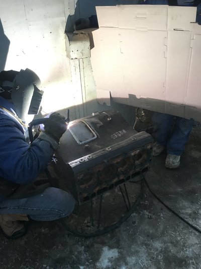 Old tractor block welding | MIG Welding Forum