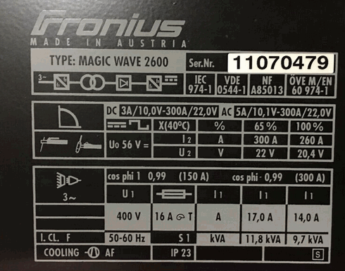 Fronius Magicwave 3000 newcomer. | MIG Welding Forum