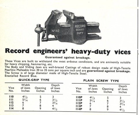 Record 6" Vice Jaws | MIG Welding Forum