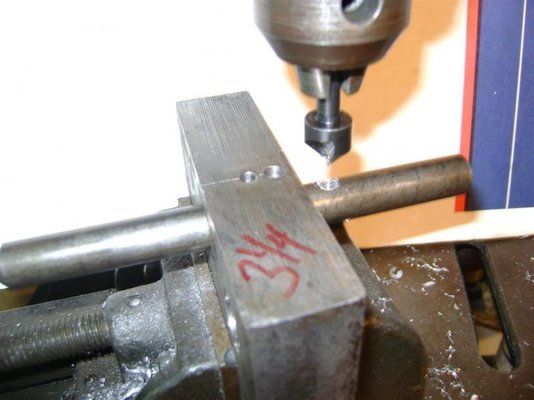 Drilling and tapping jig for round stock. | MIG Welding Forum