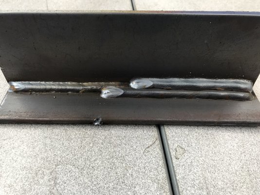 Overhead T Fillet - criticism needed | MIG Welding Forum