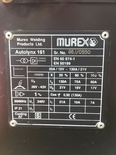 Murex model range - migs | MIG Welding Forum