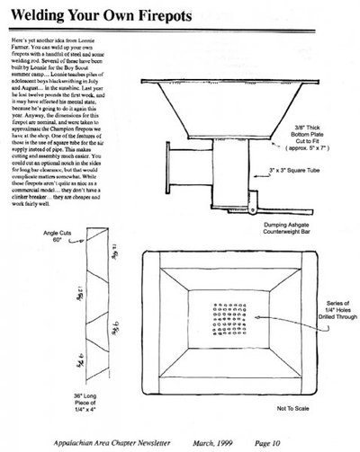 The plan I used for my coke forge | MIG Welding Forum