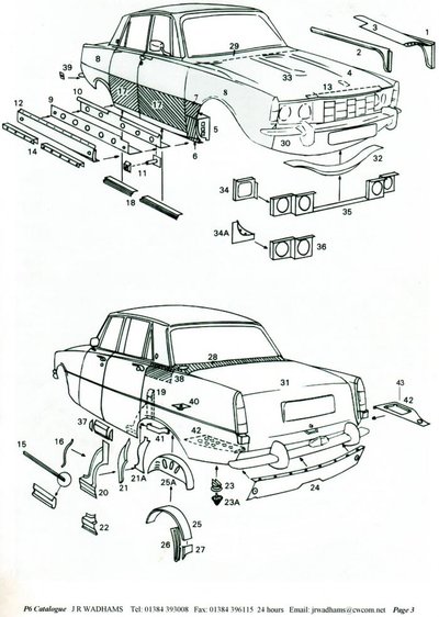 J.R Wadhams catalogue for rover P6 needed | MIG Welding Forum