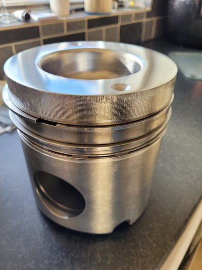 Big piston ash tray restore and clean | MIG Welding Forum