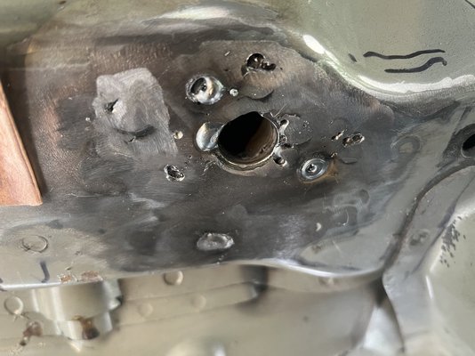 Having trouble welding some broken spot welds | MIG Welding Forum