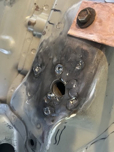 Having trouble welding some broken spot welds | MIG Welding Forum