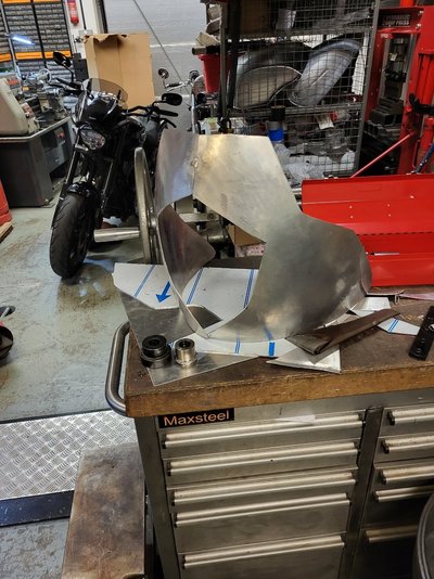 Custom belly pan for a Victory | MIG Welding Forum