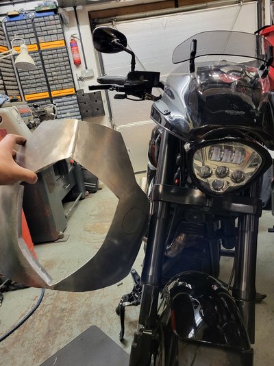 Custom belly pan for a Victory | MIG Welding Forum