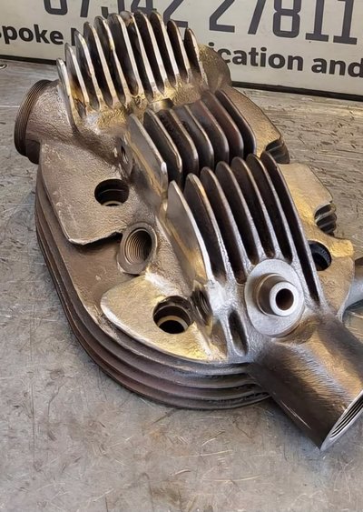 1933 Subeam cylinder head fin repairs | MIG Welding Forum