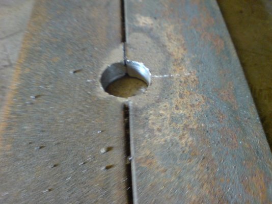 Half a hole | MIG Welding Forum
